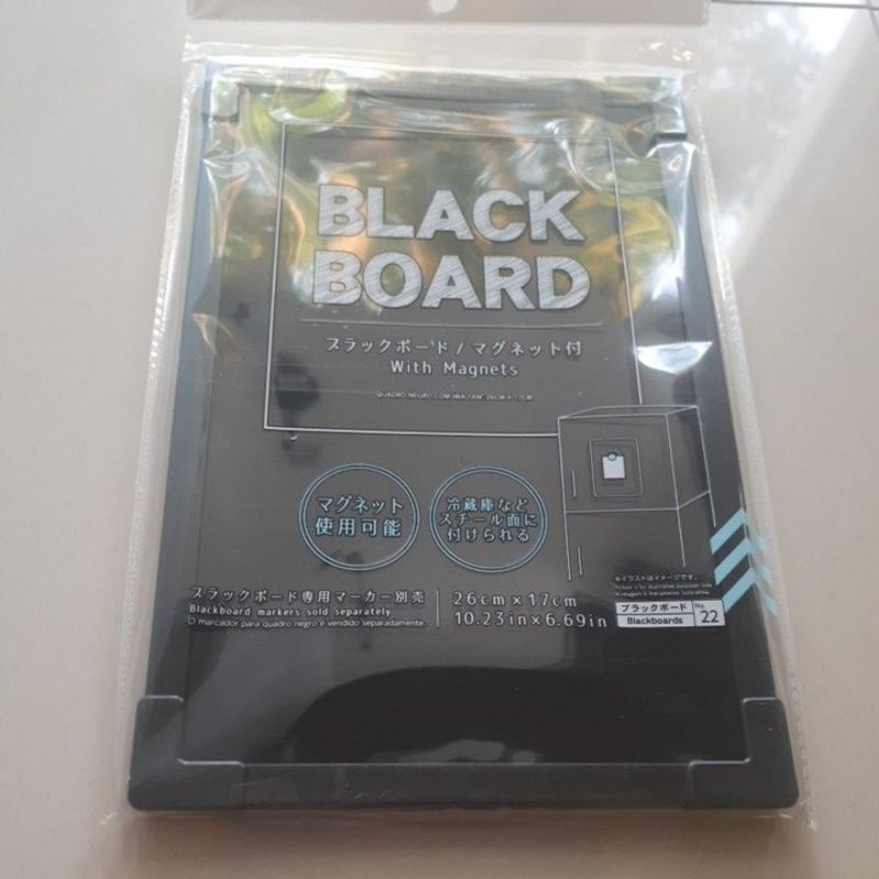Jual Daiso Magnetic Blackboard Black Board Bisa Tempel Magnet Simple A4 ...