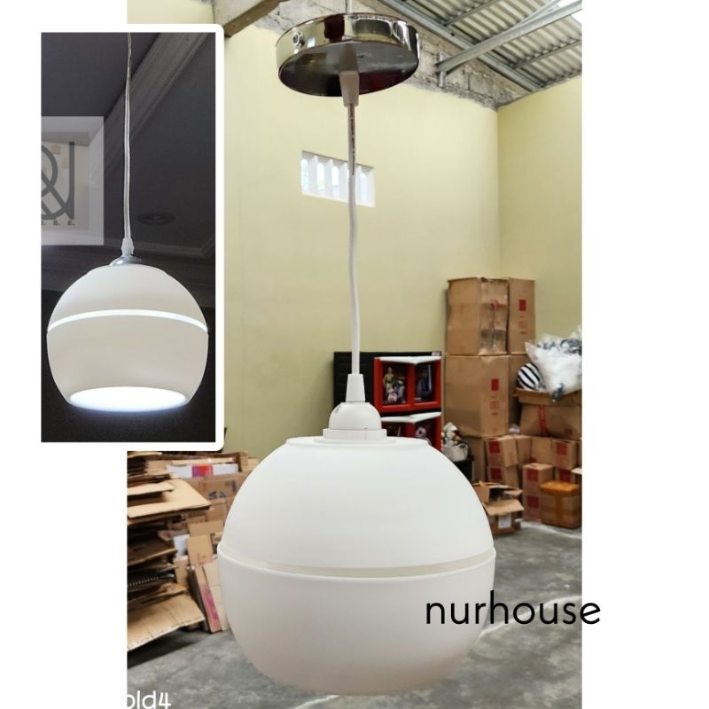 Jual Lampu Gantung Minimalis Moonlight kap bulat lampu hias gantung mini bar - ruang tamu ...