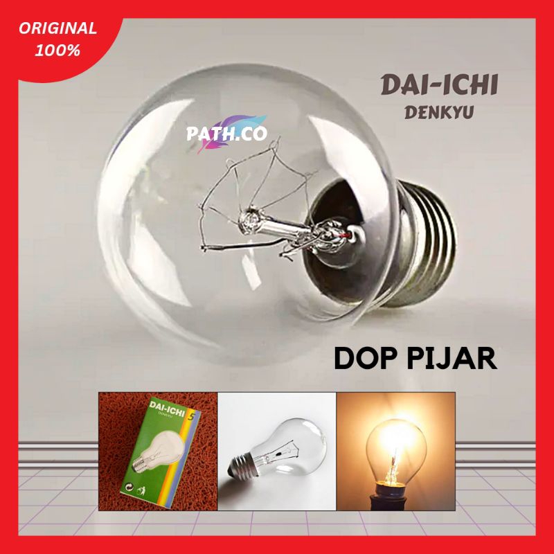 Jual Lampu Dop Pijar Dai-Ichi Denkyu Kuning Hangat | Dop Kandang Ayam ...