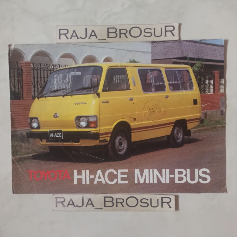 Jual Poster brosur katalog leaflet jadul lawas Toyota Hiace/Toyota Hi ...