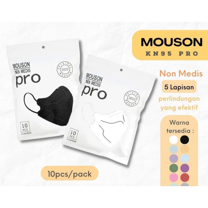 Jual MASKER KN95 PRO MOUSON ISI 10 PCS | Shopee Indonesia