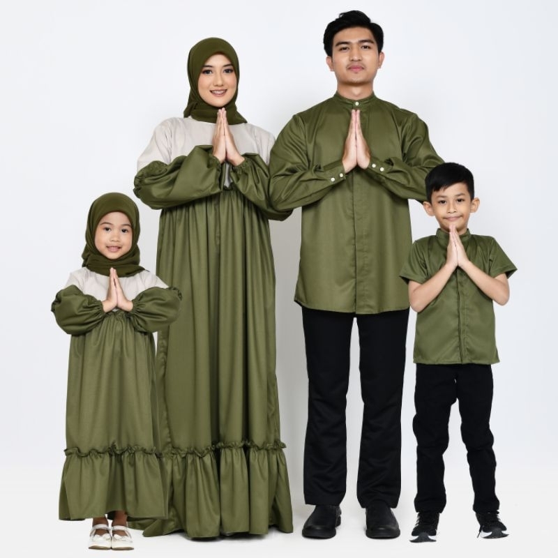 Jual Iswara Set family Couple / Gamis lebaran couple/bajucouple ...