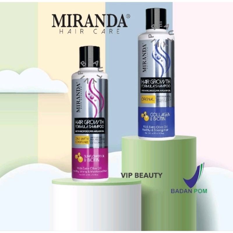 Jual MIRANDA Hair Growth Formula Shampo (2 In 1 With Conditioner ...