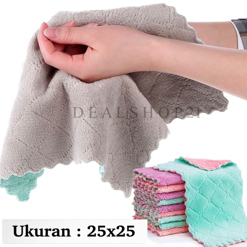 Jual KAIN LAP PIRING ANTI MINYAK 25X25 / Kain Lap Piring Anti Minyak ...