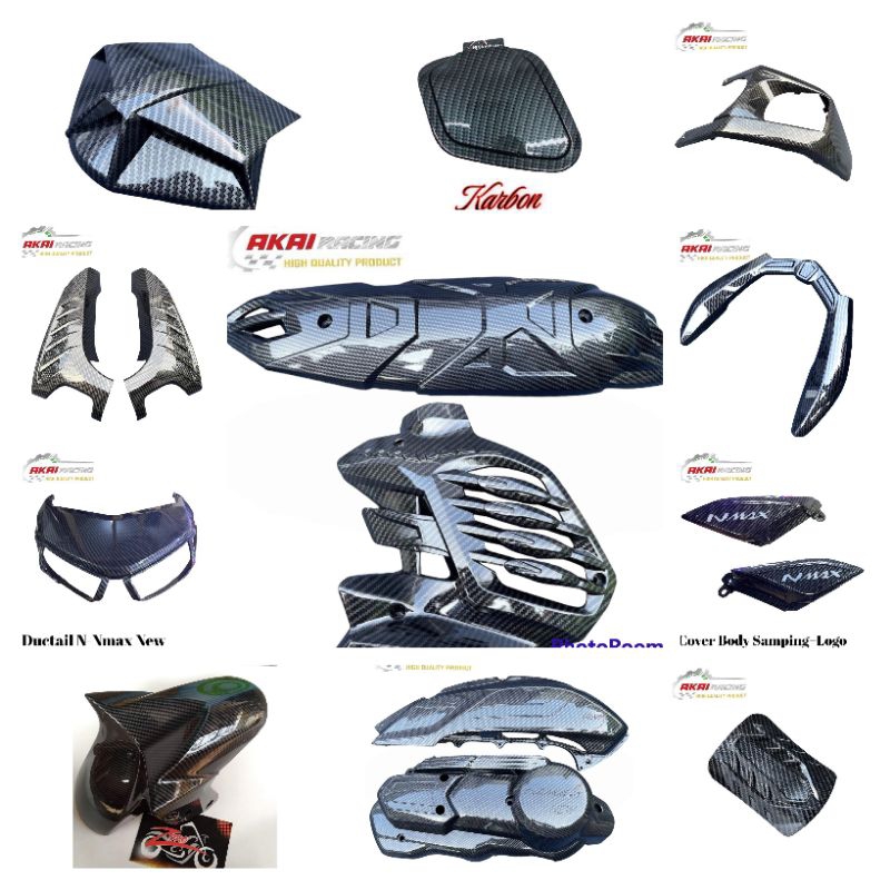 Jual paket cover carbon import full body nmax new 2020-2023 karbon ...