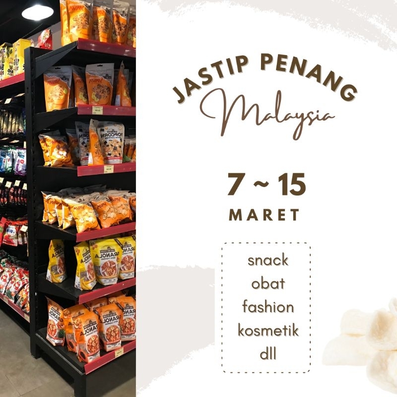 Jual Jastip Penang - Malaysia | Shopee Indonesia