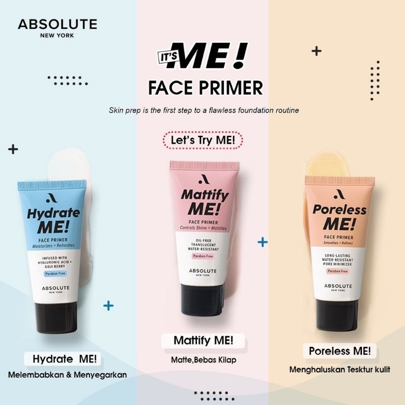 Jual ABSOLUTE NEW YORK FACE PRIMER (NEW) | Shopee Indonesia