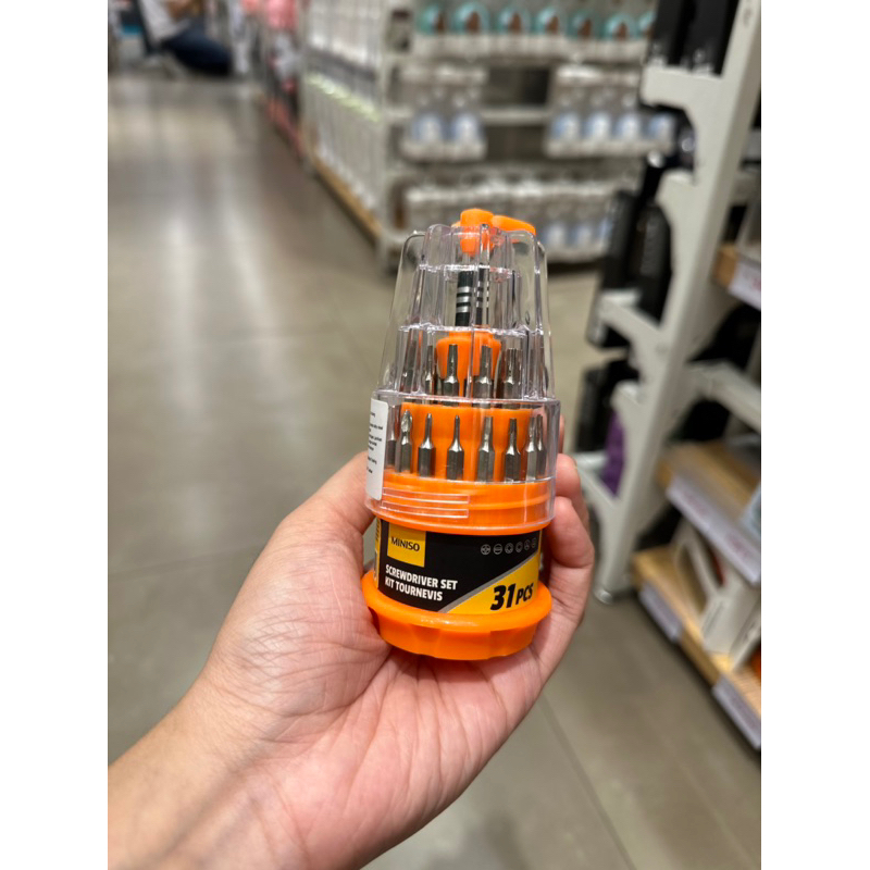 Jual SCREWDRIVER SET TOOL KIT SET OBENG MINISO 31pcs | Shopee Indonesia