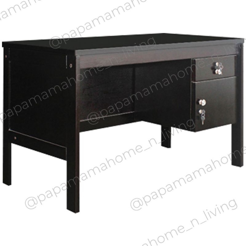 Jual Meja Tulis 1/2 Biro Kayu Solid Uk 120cm - Meja Kerja 1 Laci Warna ...