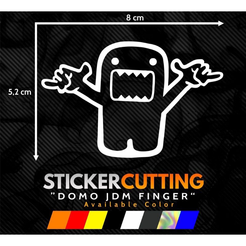 Jual STICKER CUTTING VIRAL DOMO JDM FINGER | Shopee Indonesia