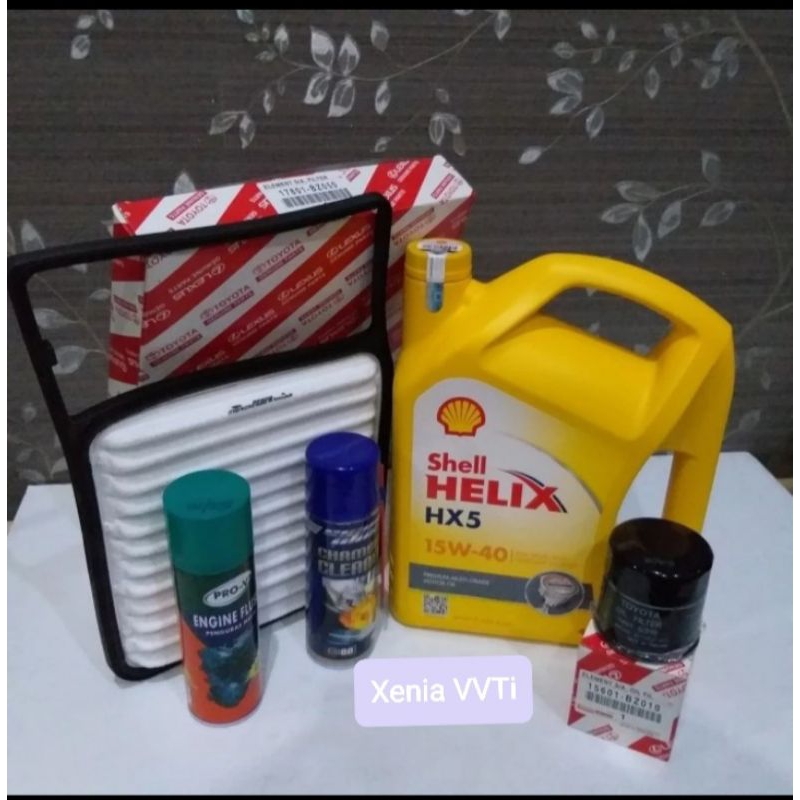 Jual paket oli mesin shell HX5 15W-40 Avanza xenia VVTI Rush Terios ...