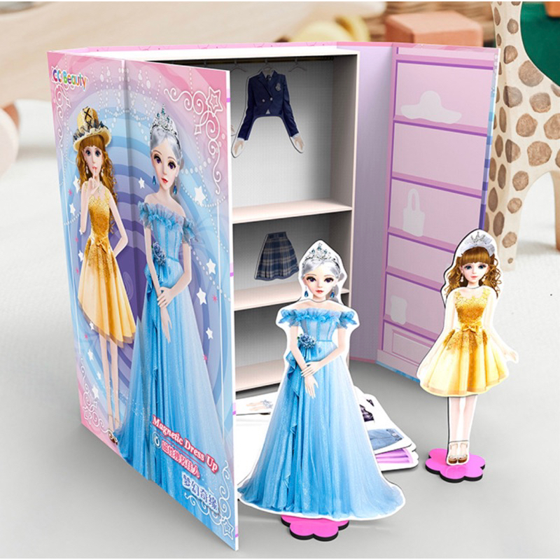 Jual magnetic dress up box yang bisa dijadikan lemari / mainan anak ...