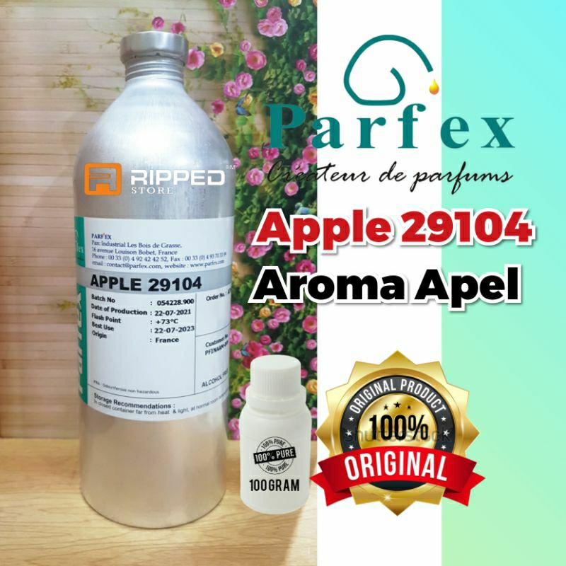 Jual (100 ML) BIBIT PARFUM MURNI APPLE AROMA APEL BY PARFEX ORIGINAL ...
