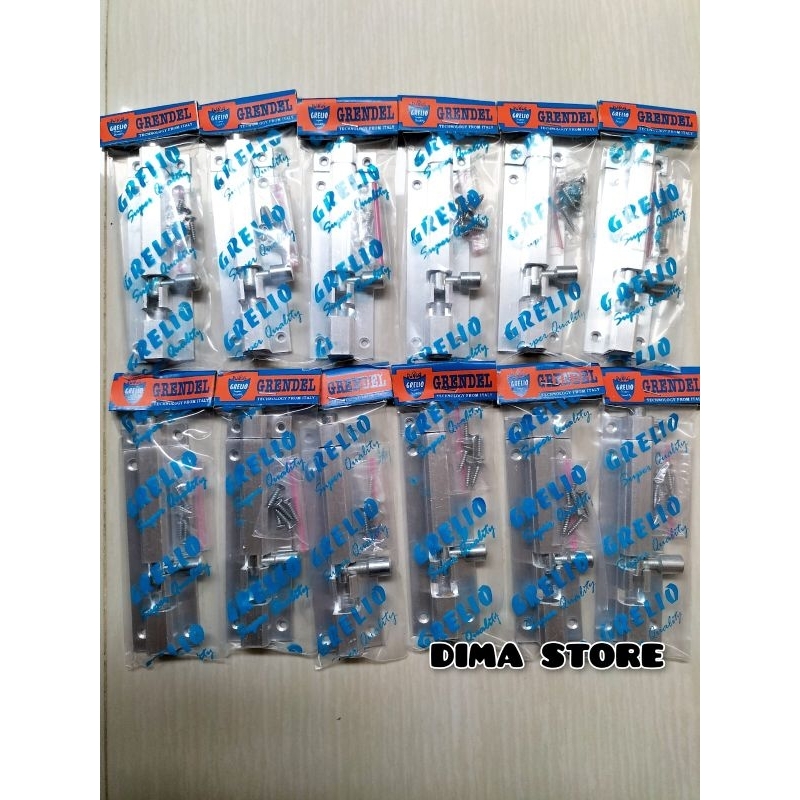 Jual ( 12 pcs ) GROSIR Grendel 2" 3" 4" Alumunium Slot Gembok Pengunci ...