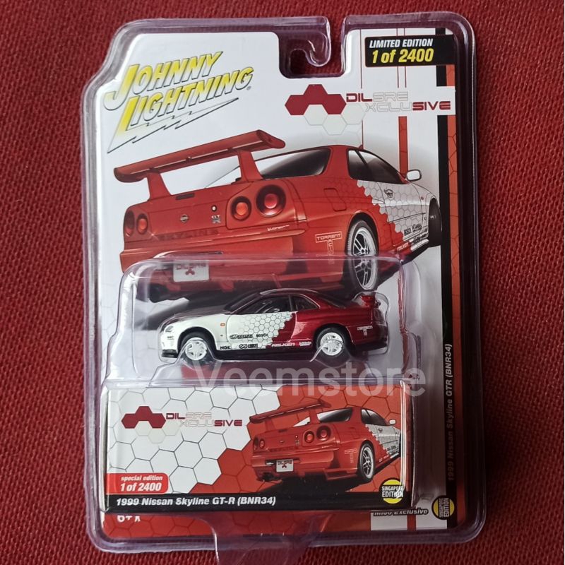 Jual Die Cast 1:64 Nissan Skyline GT-R [BNR34] Two Tone | Shopee Indonesia