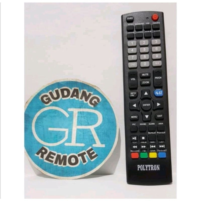 Jual REMOTE TV POLYTRON LCD / LED POLYTRON 811191 CINEMAX / BAZZOKE ...