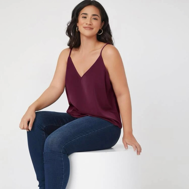 Jual Basic Crinkle Tank Top (Petite Size to Plus Size) Anti Lecek ...