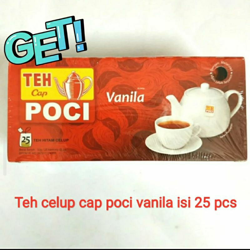 Jual teh celup cap poci vanilla | 1 box isi 25 tea bag | Shopee Indonesia