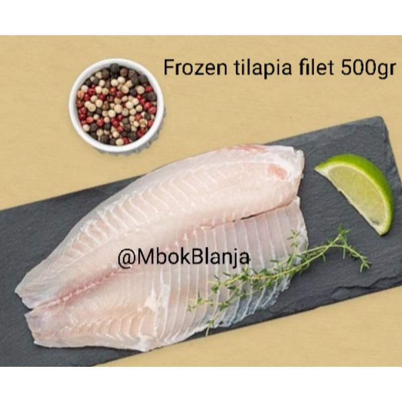 Jual frozen tilapia fillet / ikan nila fillet ikan air tawar 500 gr ...
