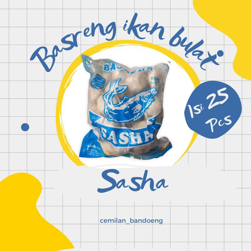 Jual BASRENG IKAN BULAT SASHA ISI 25 PCS | Shopee Indonesia