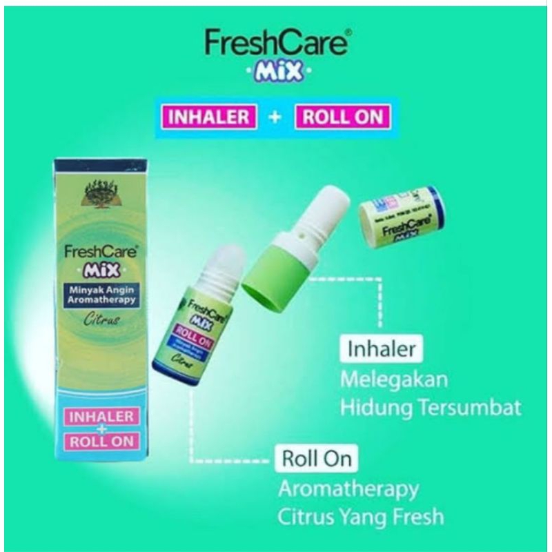 Jual freshcare mix inhaler 0;8ml roll on 5 ml | Shopee Indonesia
