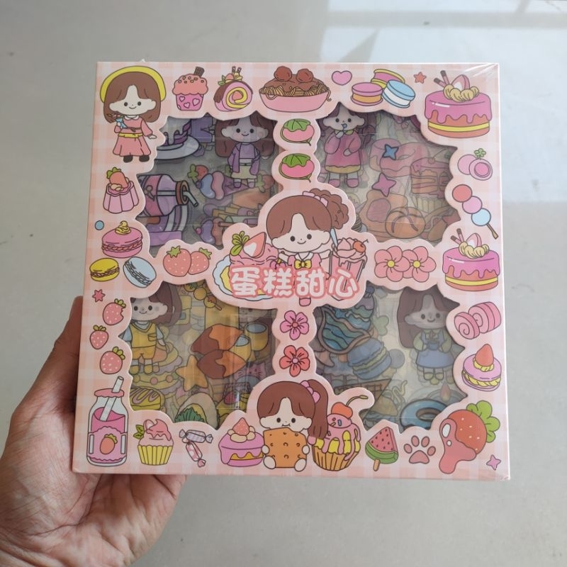 Jual Stiker Viral Kartun Momo, Anne, Masu, dll Korea isi 100 Lembar ...