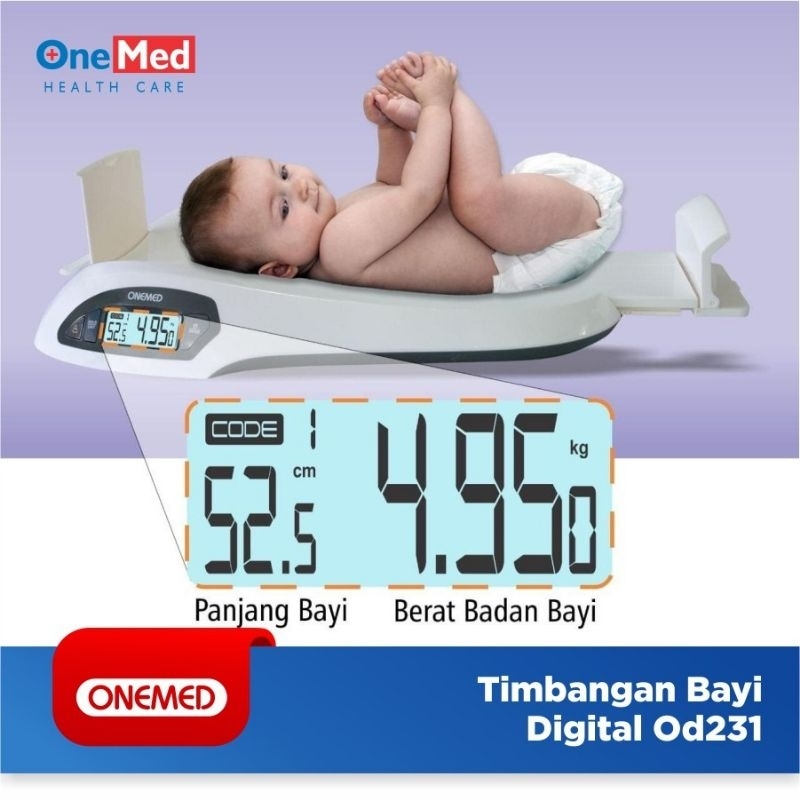 Jual Timbangan Bayi Digital OD231B Onemed Plus Tinggi Badan | Shopee ...
