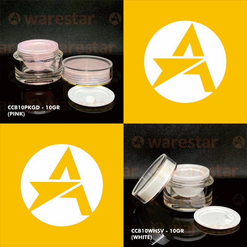 Jual WARESTAR Halulu Pot Cream Acrylic 10gr Pot Akrilik Impor 10 gram ...
