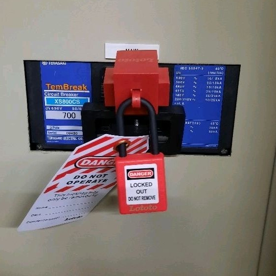 Jual LOTOTO L3823 Safety Loto Clamp-On Circuit Breaker Lockout, Handle ...