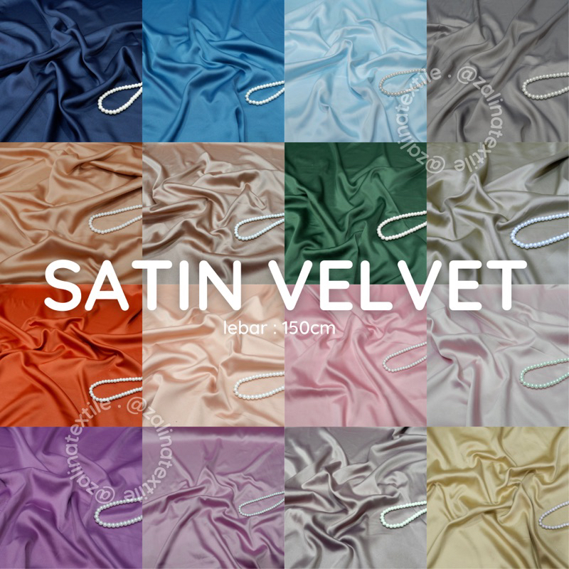 Jual 1/2 METER BAHAN KAIN SATIN VELVET PREMIUM BAHAN DRESS, ATASAN ... Jual 1/2 METER BAHAN KAIN SATIN VELVET PREMIUM BAHAN DRESS, ATASAN ...