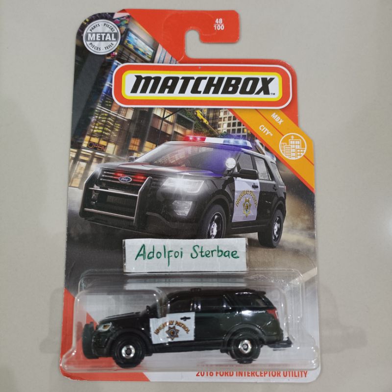Jual matchbox 2016 '16 ford interceptor utility mbx rescue fire chief ...