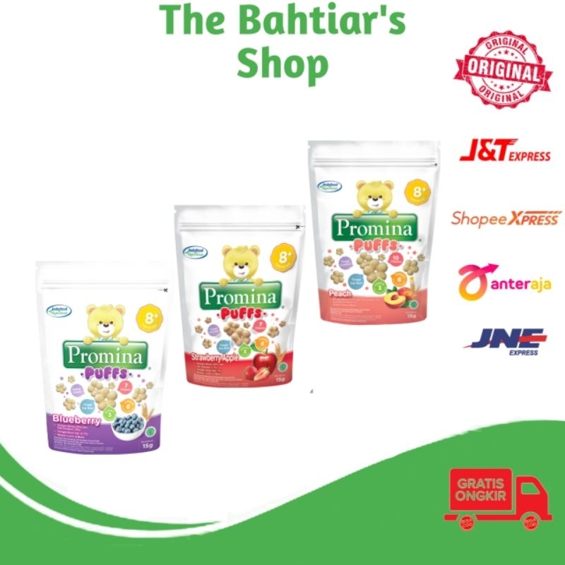 Jual Promina Puffs Blueberry 15 g / Promina Puffs Snack Bayi 15 g ...