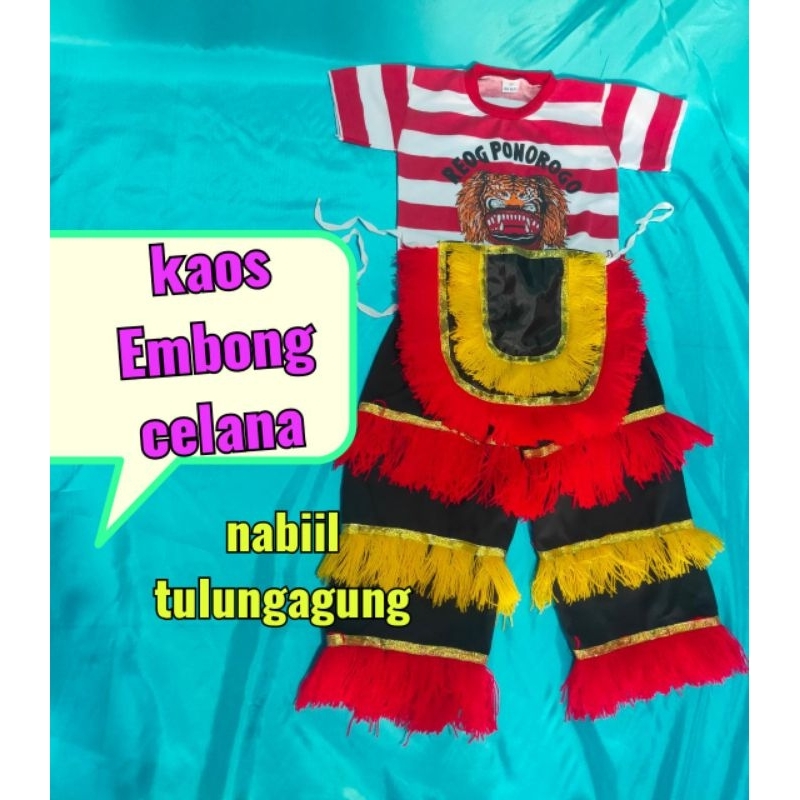 Jual Setelan kaos reog celana barongan kaos reog anak embong | Shopee ...