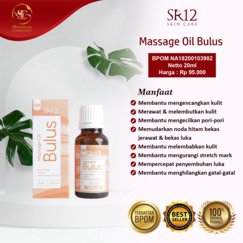 Jual MINYAK BULUS SR12 WANGI MELATI ORIGINAL / MINYAK BULUS BPOM ...