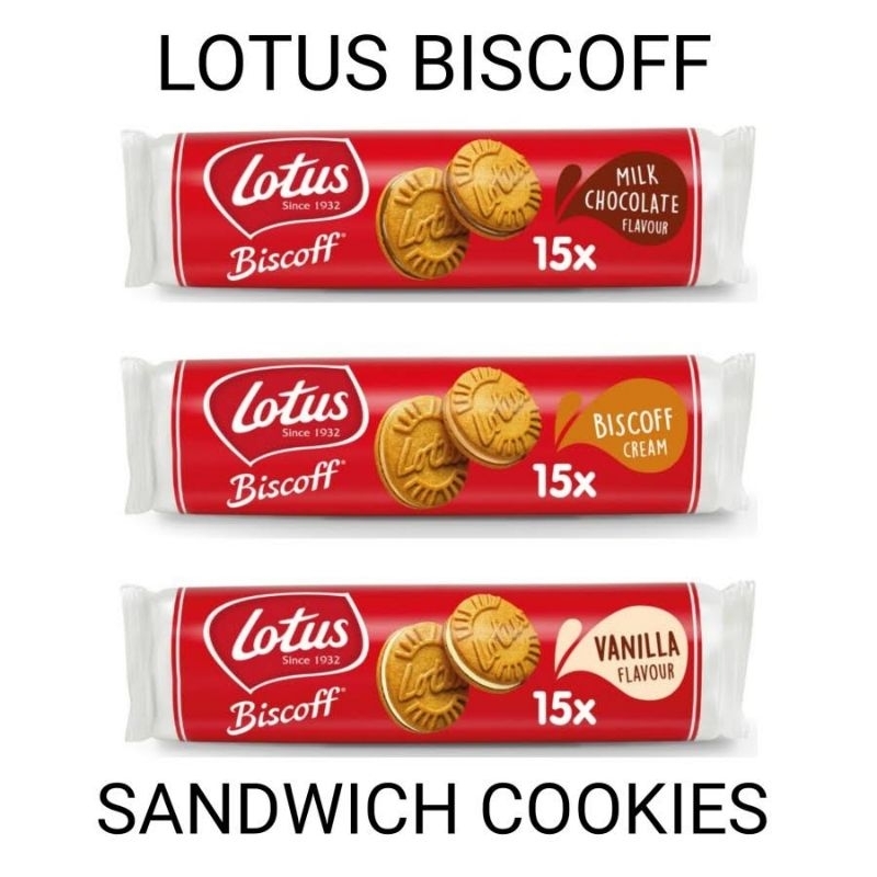 Jual [150gr] Lotus Biscoff Sandwich - Vanilla / Cream / Milk Chocolate ...