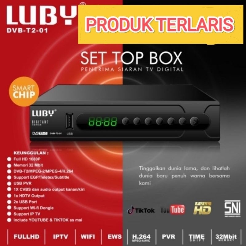 Jual Set top box tv digital HD TV Tabung dan LED full hd dvb T2 ...