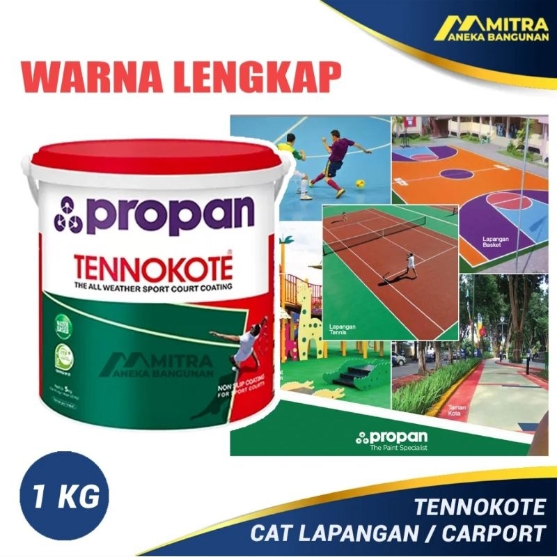 Jual CAT PROPAN TENNOKOTE 1KG CAT LAPANGAN CARPORT TAMAN GARASI ...