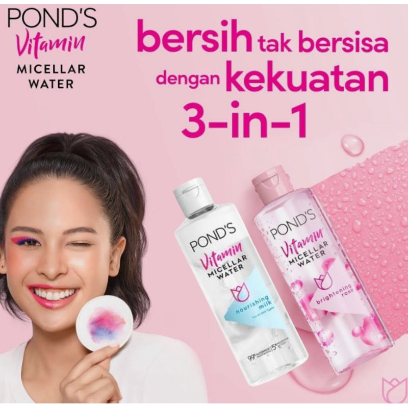 Jual Ponds Vitamin milk Micellar water Nourishing milk 100ml | Shopee ...