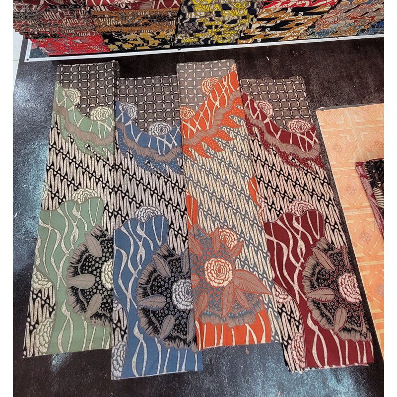 Jual BATIK KATUN ABSTRAK MAROON MAGENTA HIJAU SAGE BIRU DENIM TOSCA DAN ...