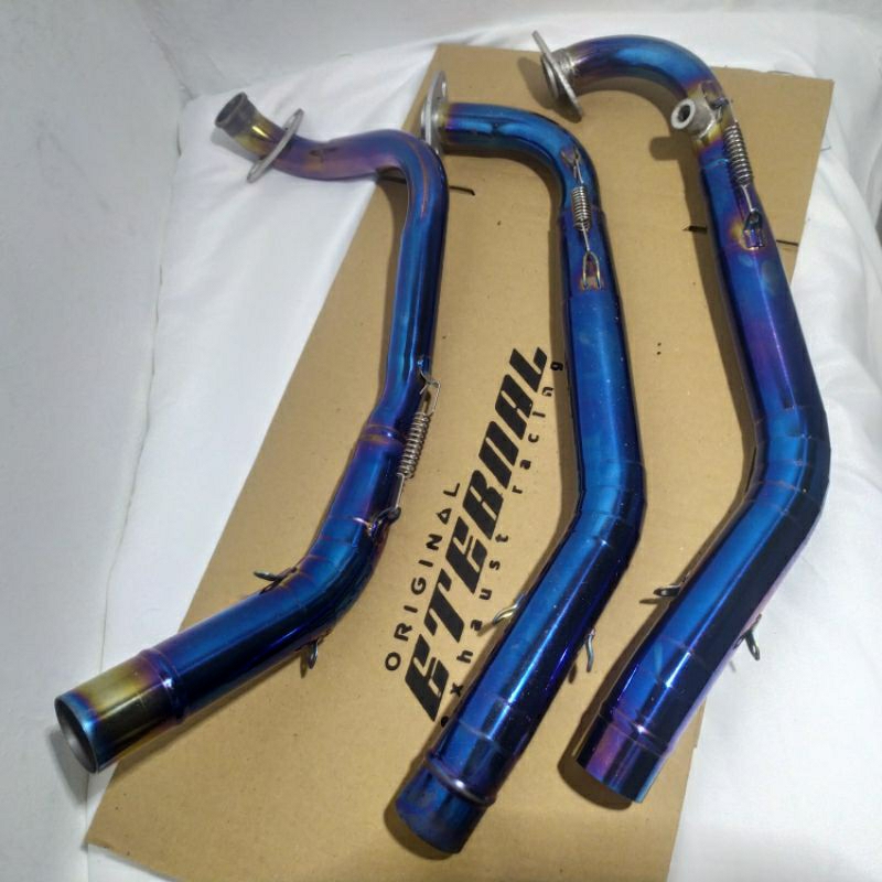 Jual pipa header knalpot racing eternal exhaust bluemoon | Shopee Indonesia