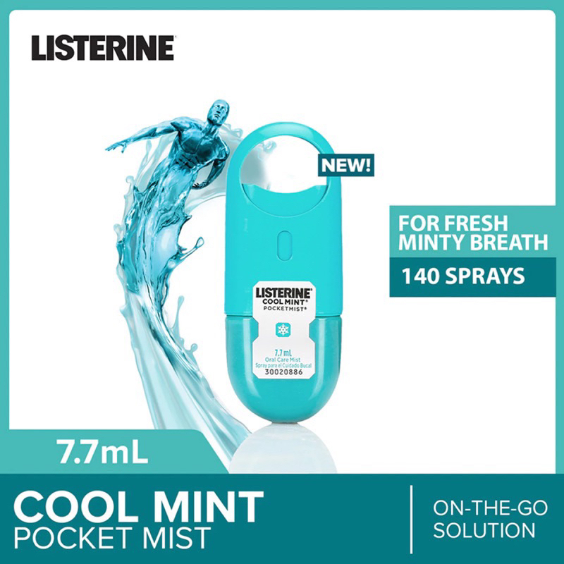 Jual Listerine Cool Mint Mist Pocket Mist / Listerine PocketMist 140 ...