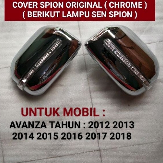 Jual COVER SPION AVANZA CHROME TAHUN 2012 2013 2014 2015 2016 2017 2018 ...