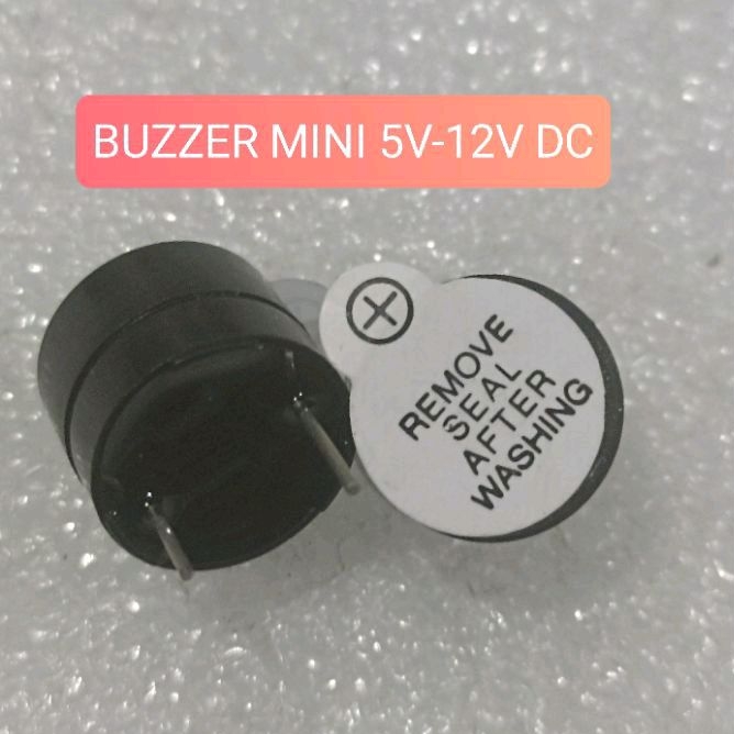 Jual BUZZER MINI 5V-12V DC SPEAKER AKTIVE BUZZER KECIL 2 PIN 5V 12V | Shopee Indonesia