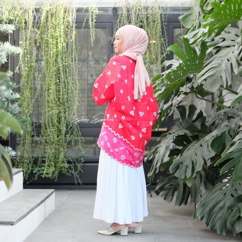 Jual Outer Tenun Batik / Cardigan Jumputan Tiedye / Outer batik ...