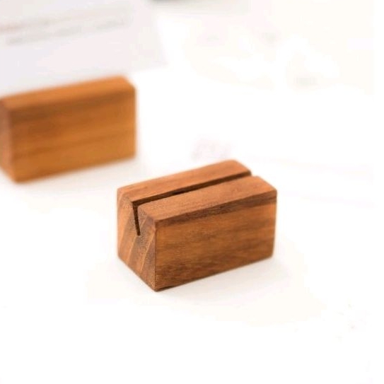 Jual Name Tag/Food Tag Display Kayu Jati |Tempat Kartu Nama | Shopee ...