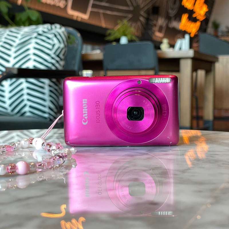 Jual Canon Ixus 130 Pink ( fullset ) digicam digital camera | Shopee ...