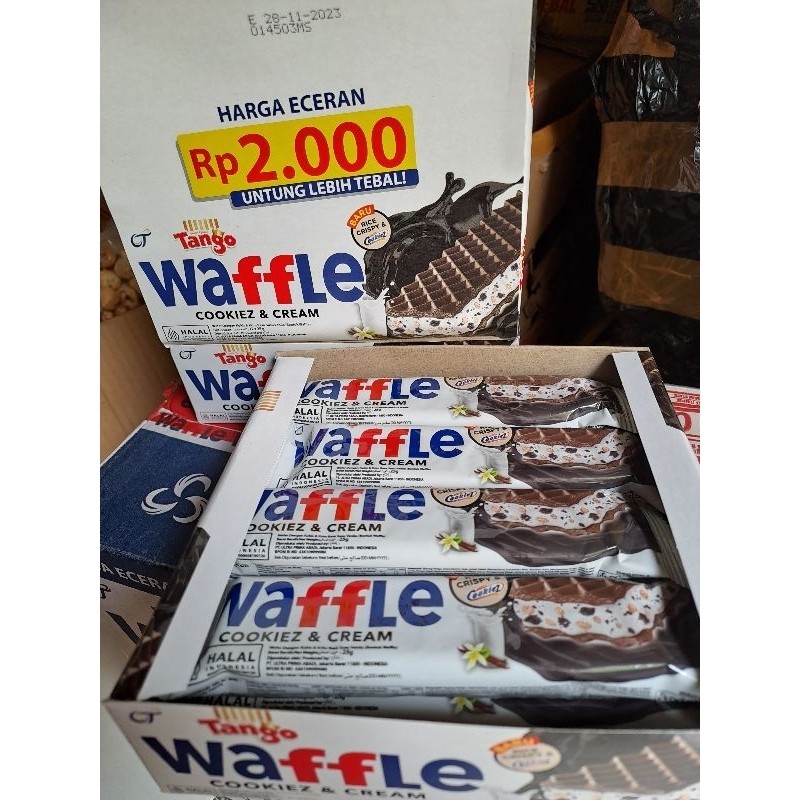 Jual Tango Waffle Cookies n Cream box isi 12 pcs | Shopee Indonesia
