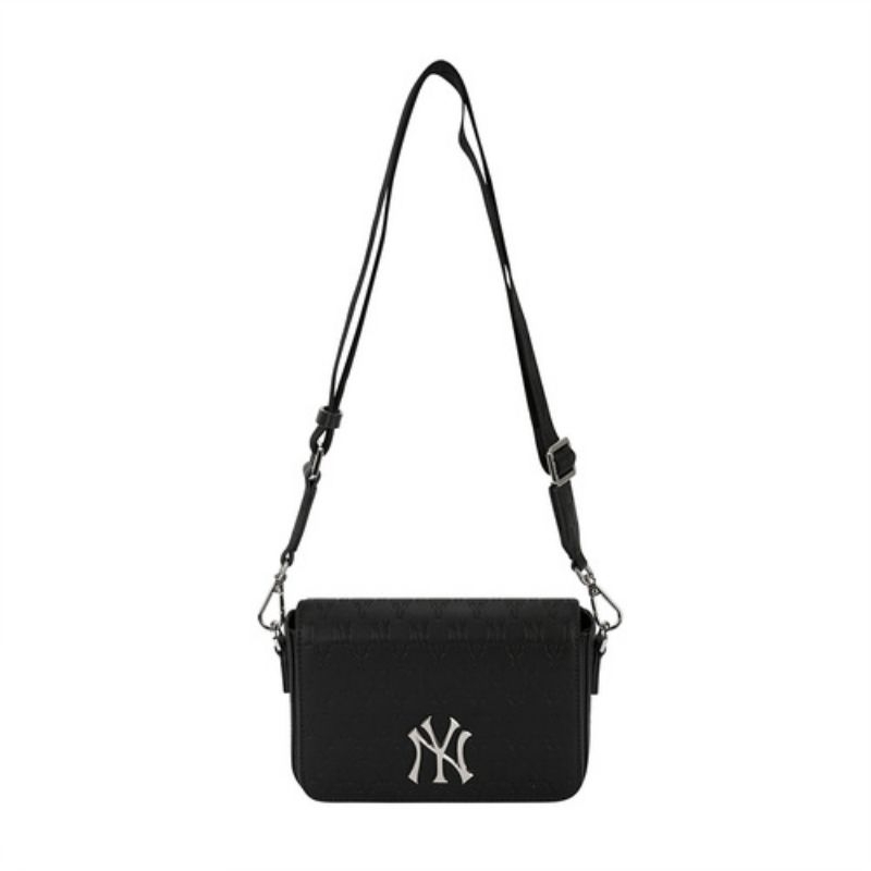 Jual Tas MLB Monogram Hoody Bag New York Yankes - Black White | Shopee ...