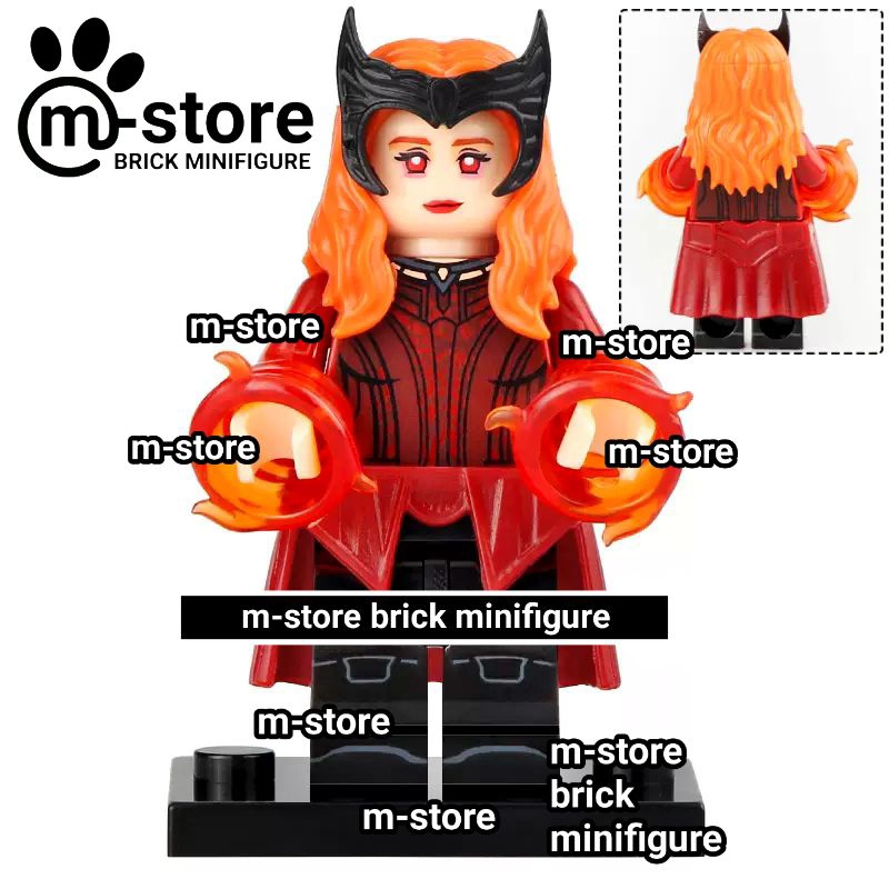 Jual brick scarlet witch wanda maximoff mini toy figure | Shopee Indonesia