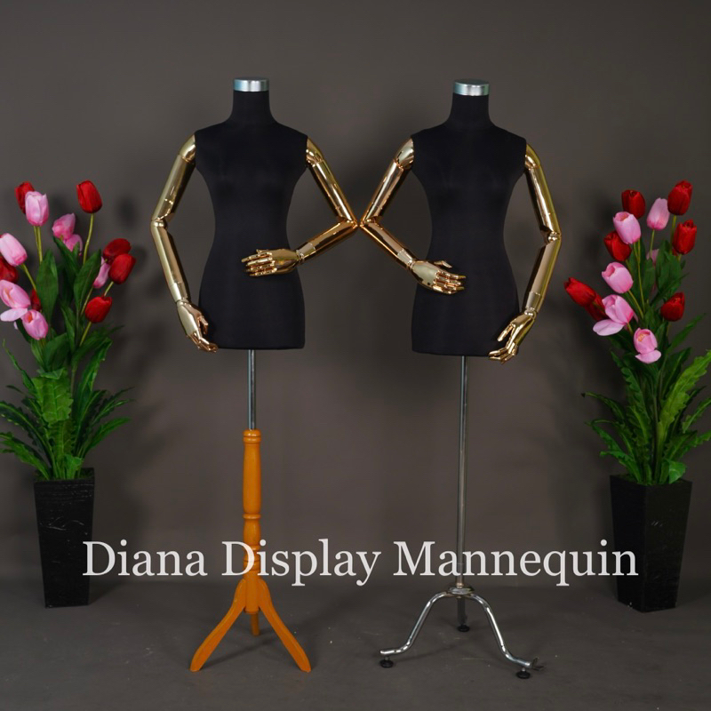 Jual MANEKIN FULL BUSA JAHIT 1 SET TANGAN FLEKSIBEL DAN KAKI KAYU ATAU ...